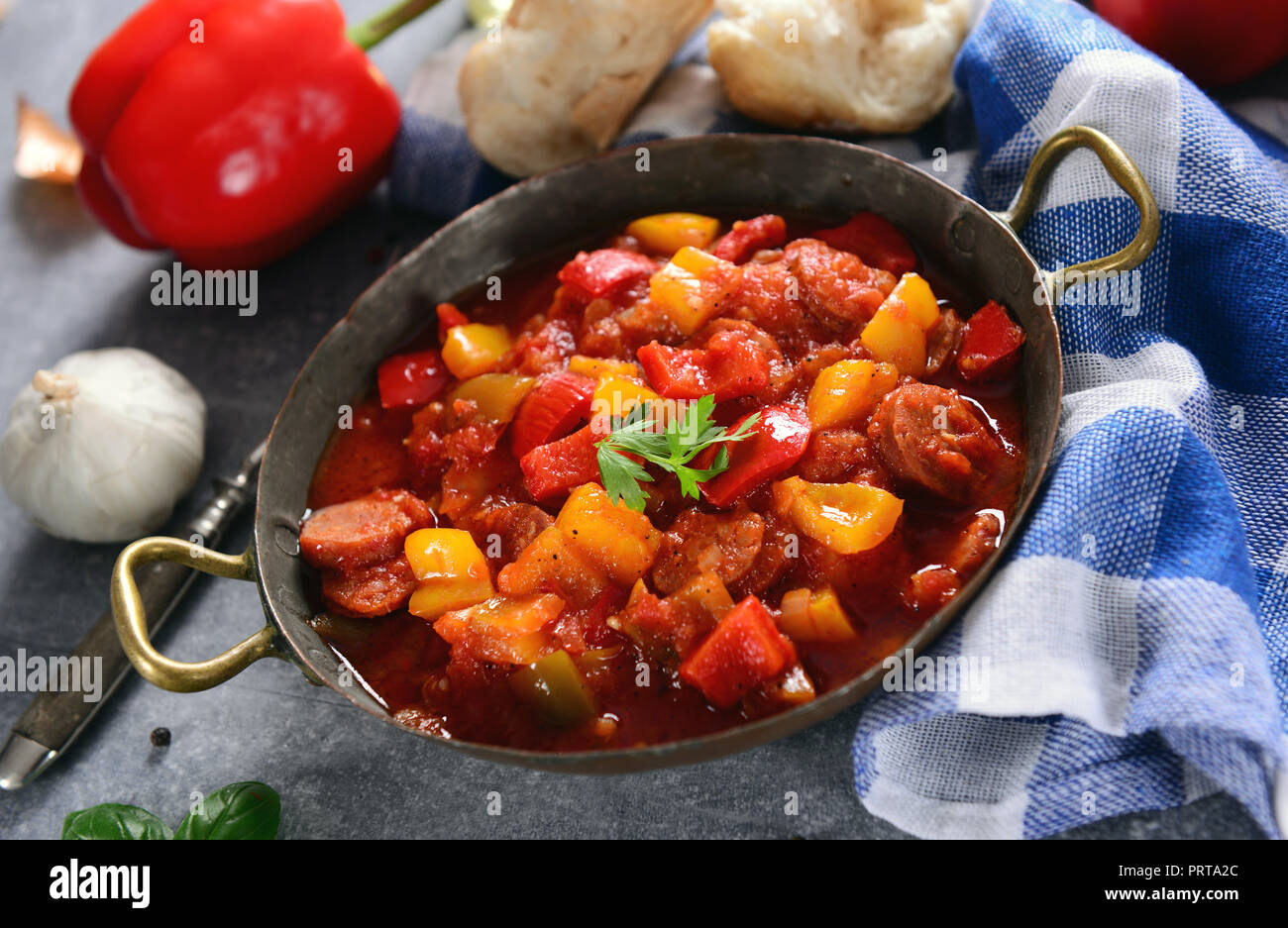 Traditional Hungarian dish - letcho Stock Photo - Alamy