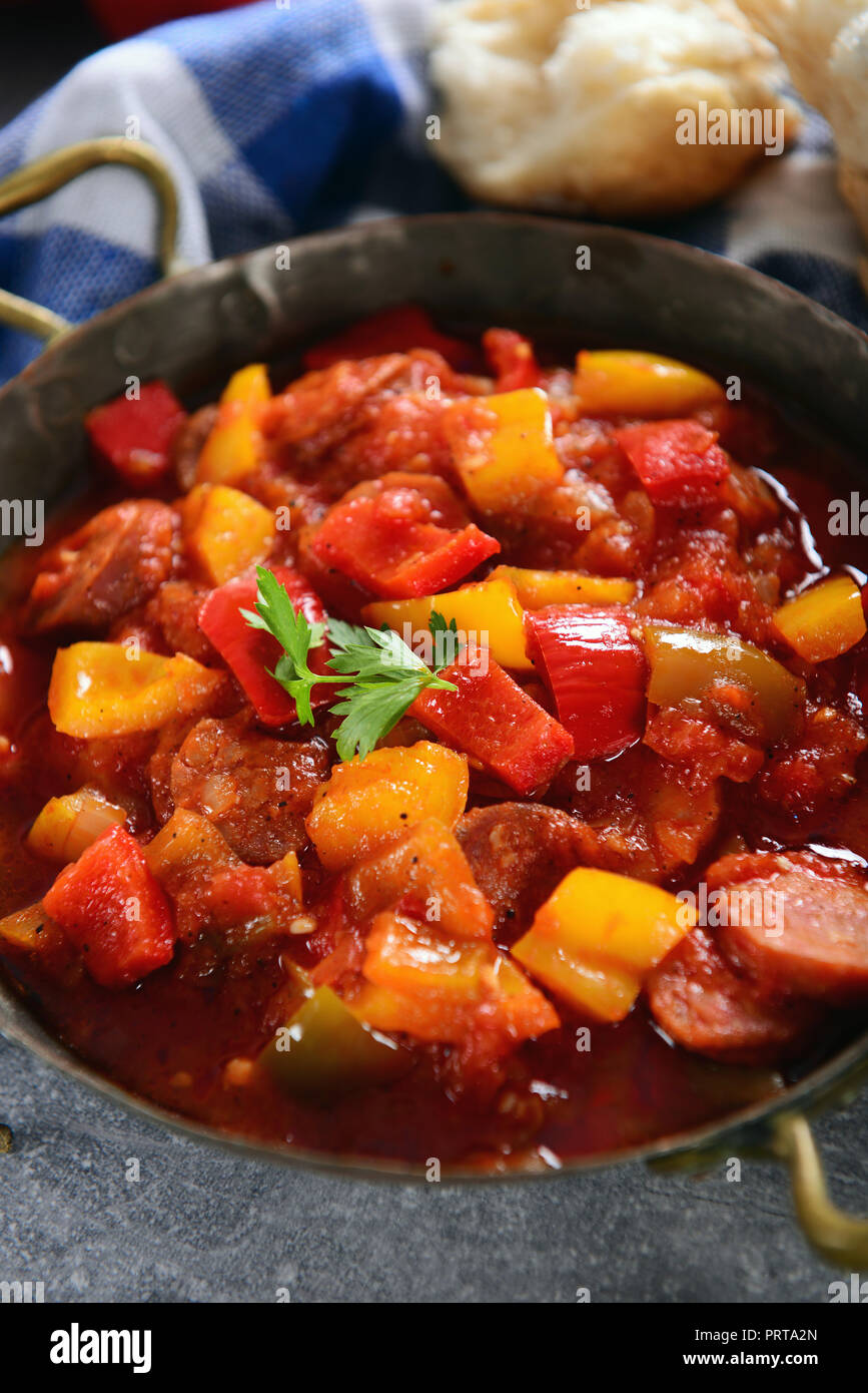 Traditional Hungarian dish - letcho Stock Photo - Alamy