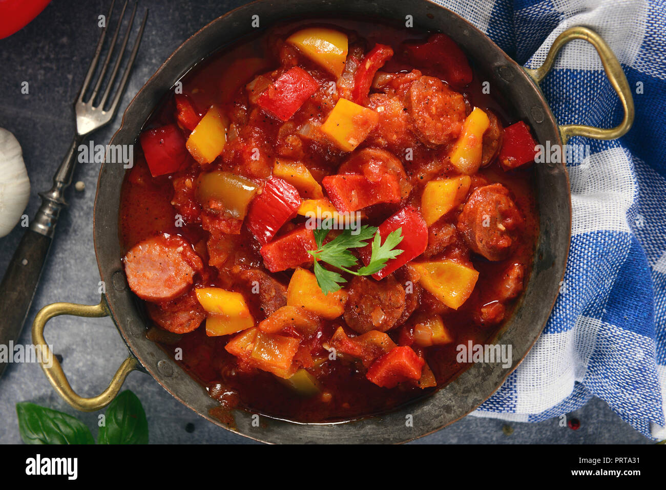 Traditional Hungarian dish - letcho Stock Photo - Alamy