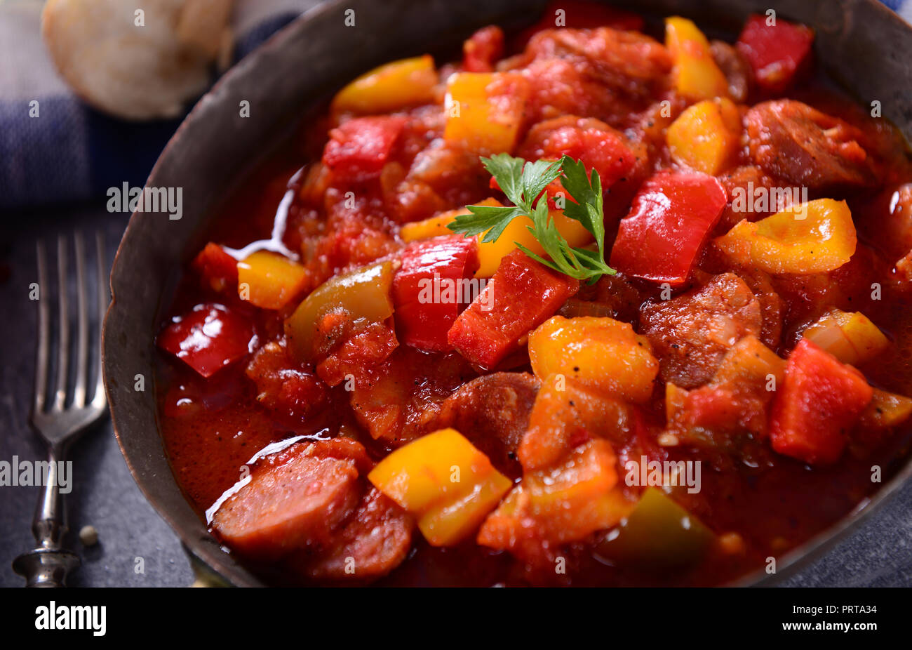 Traditional Hungarian dish - letcho Stock Photo - Alamy