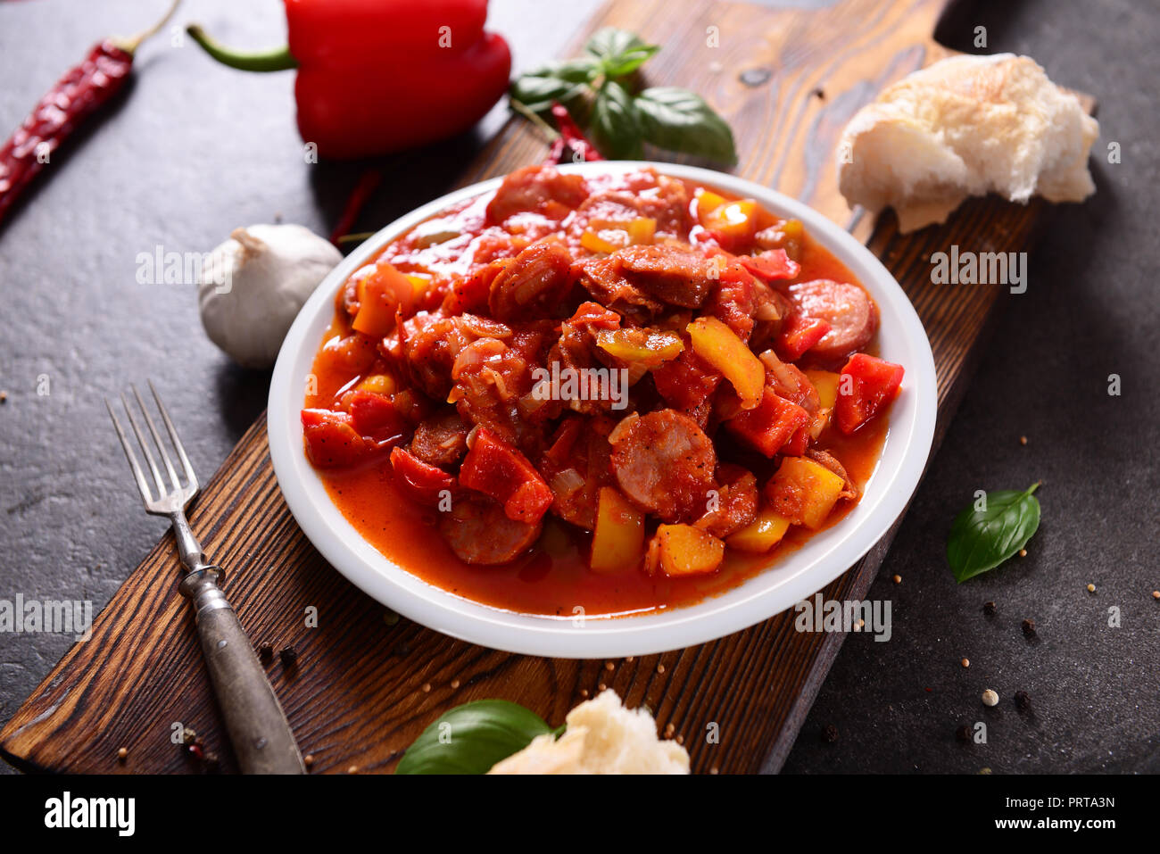 Traditional Hungarian dish - letcho Stock Photo - Alamy