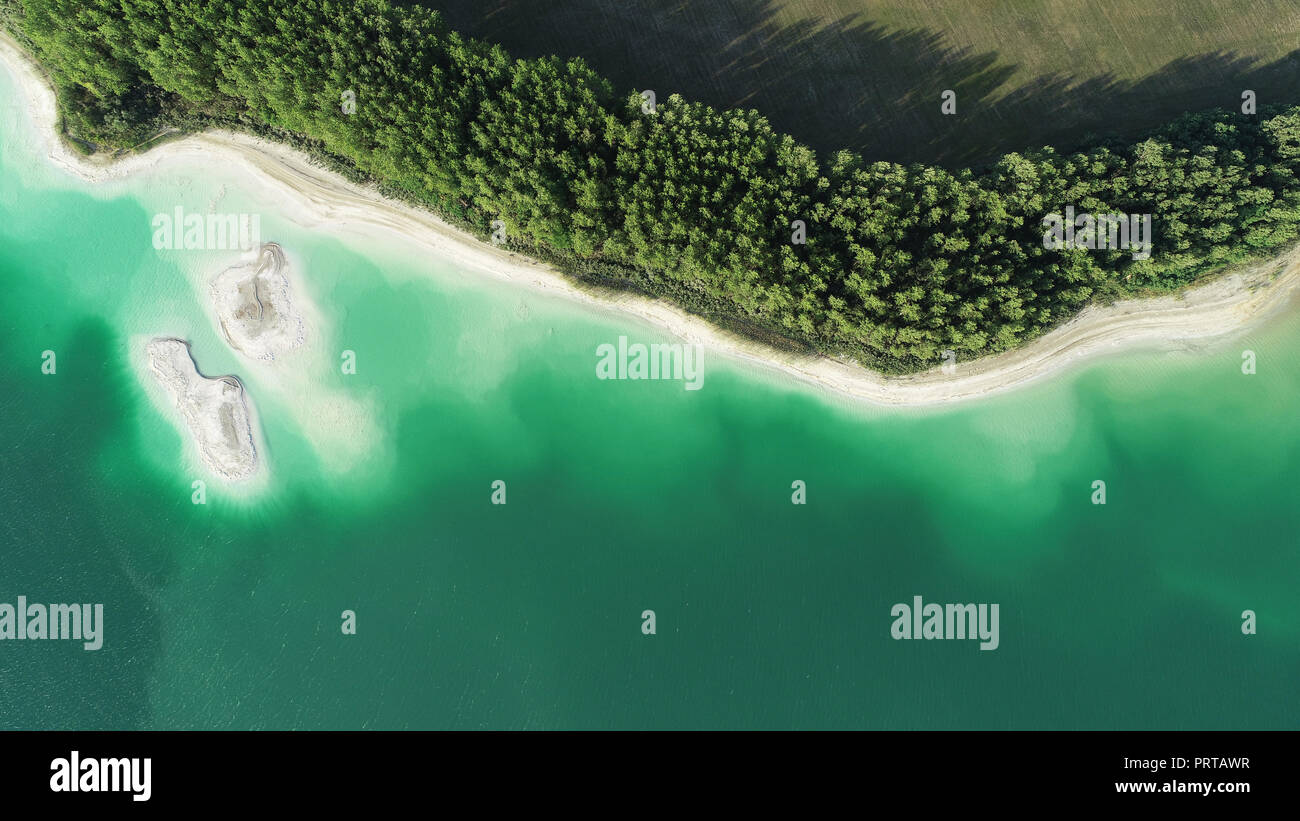 Aerial landscape from the drone Stock Photo - Alamy