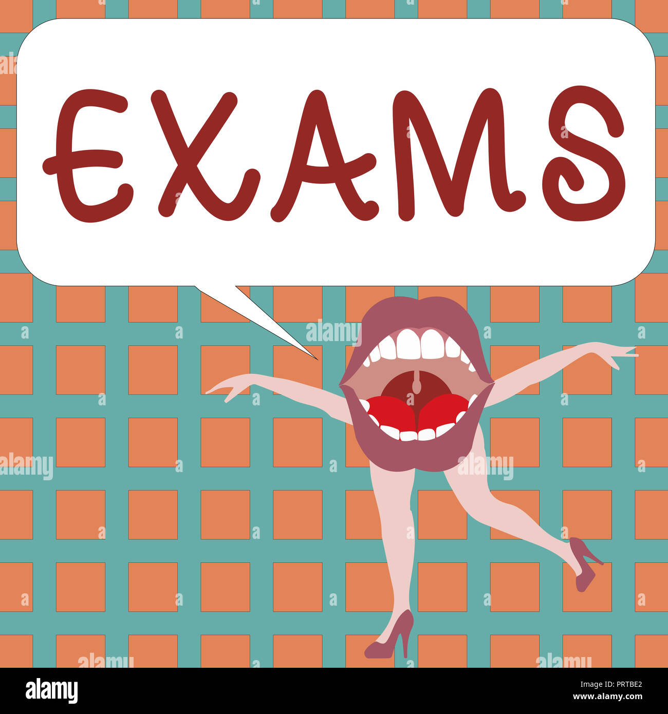 Text sign showing Exams. Conceptual photo test of a specified kind to ...