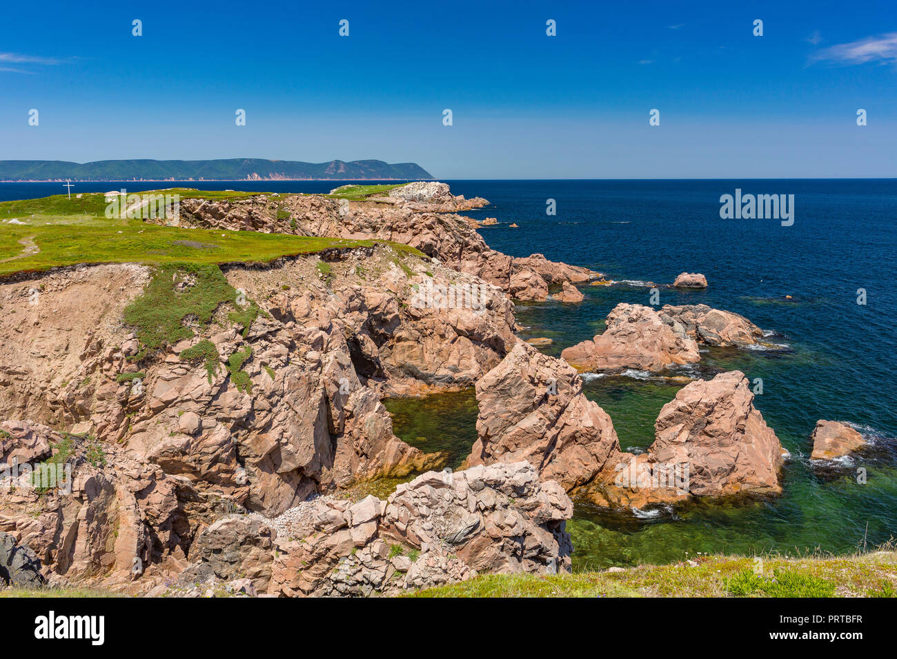 WHITE POINT, CAPE BRETON, NOVA SCOTIA, CANADA - Landscape of coast and ...