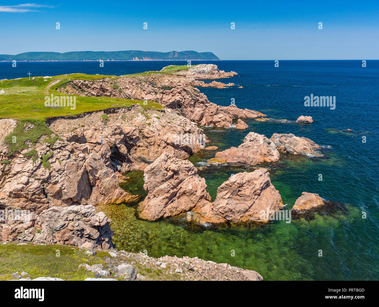 WHITE POINT, CAPE BRETON, NOVA SCOTIA, CANADA - Landscape of coast and ...