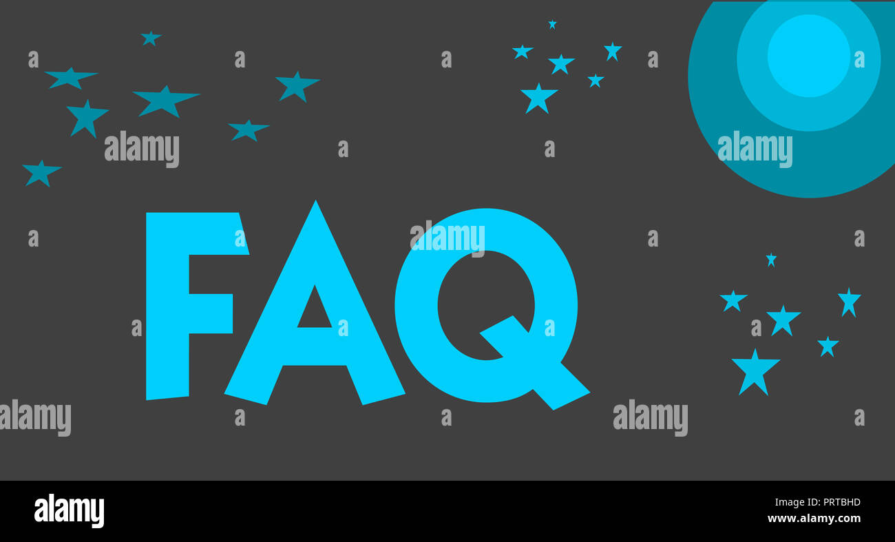 Handwriting text writing Faq. Concept meaning A list of questions and ...