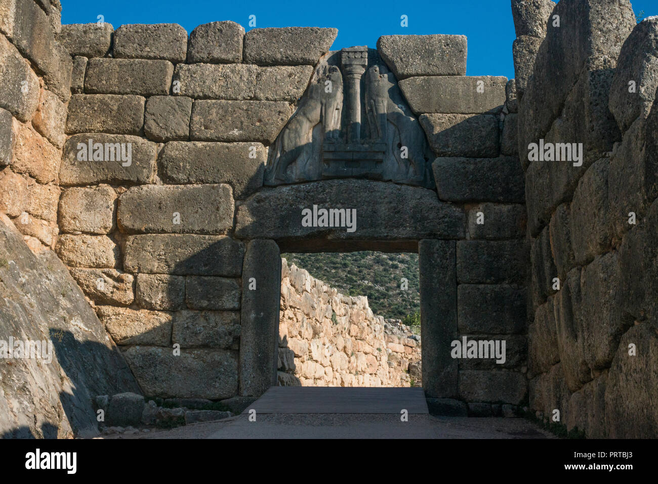 Mycenae lion gate hi-res stock photography and images - Alamy