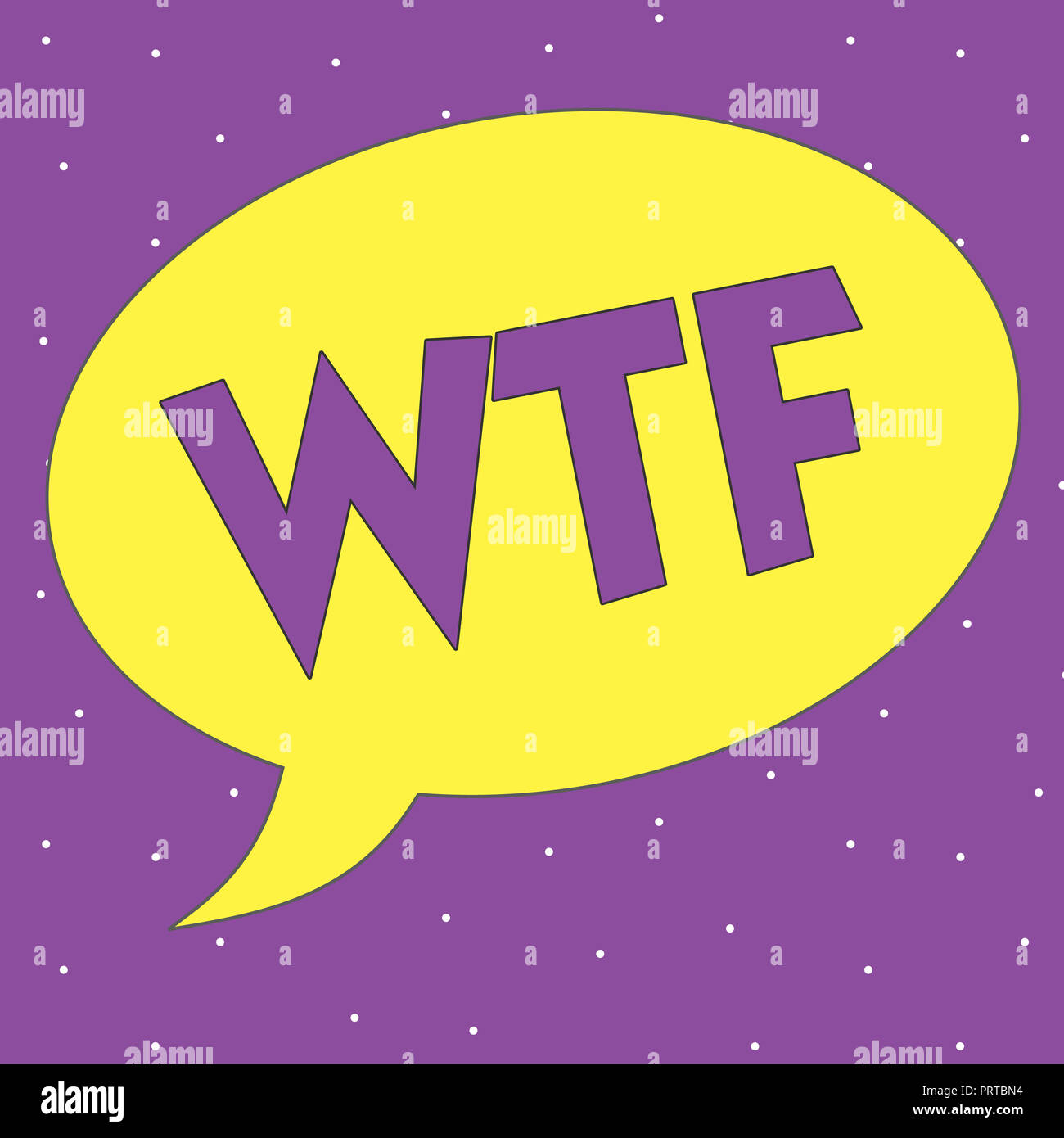 Text sign showing Wtf. Conceptual photo offensive slang written ...