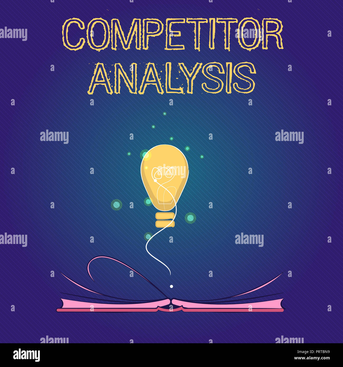Handwriting text Competitor Analysis. Concept meaning Determine the ...