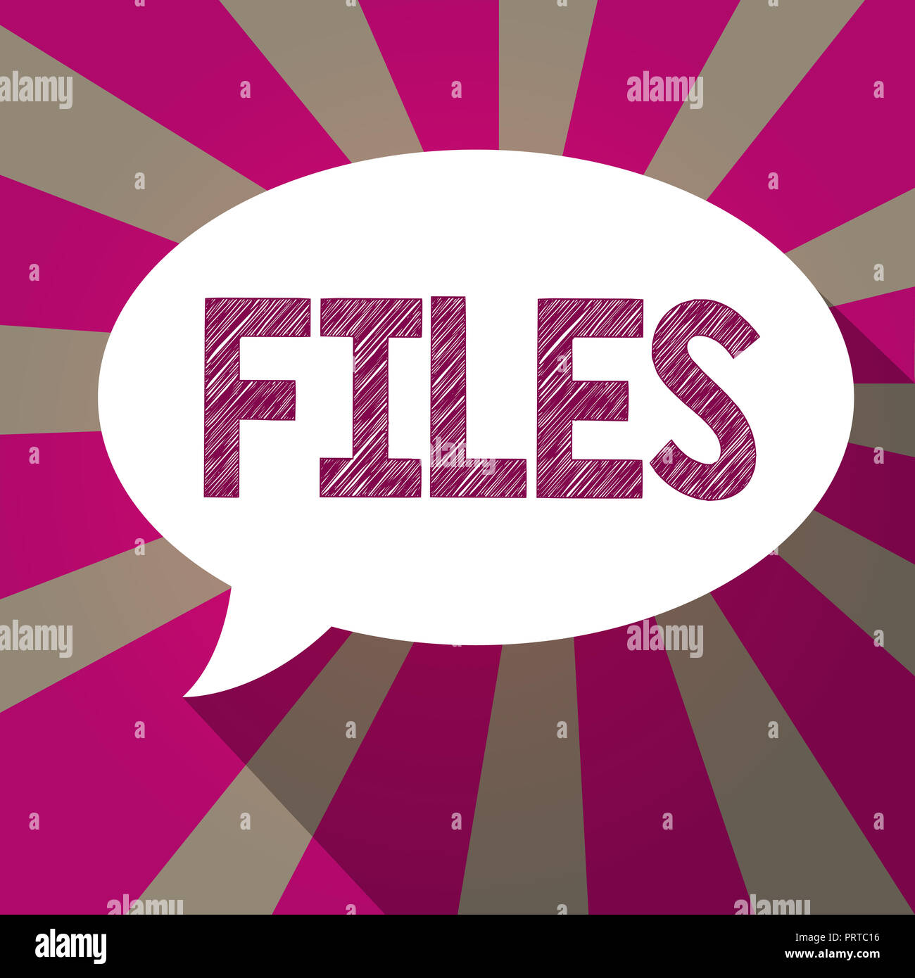 Handwriting text Files. Concept meaning Folder box for holding loose ...