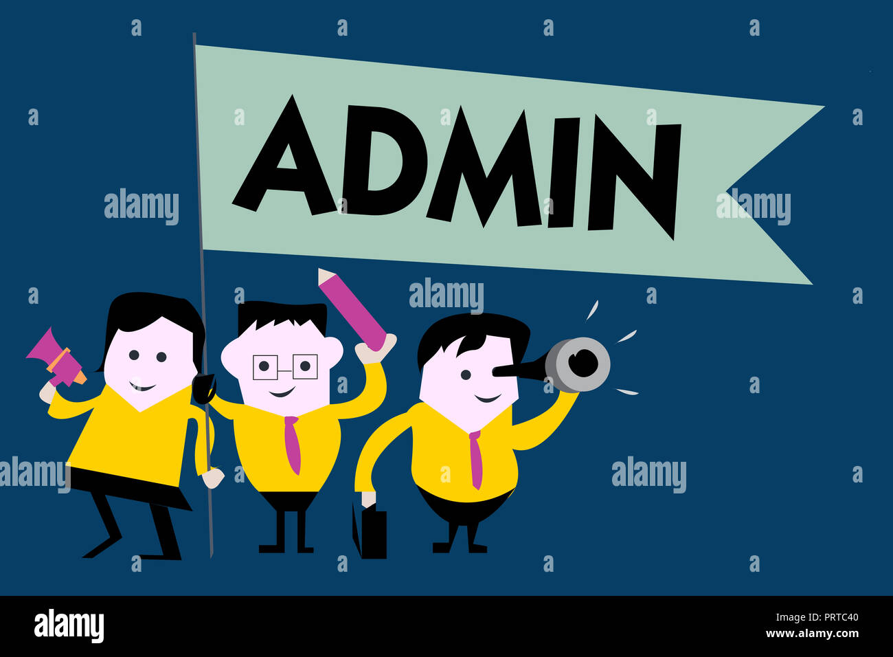 Writing note showing Admin. Business photo showcasing Officials in ...