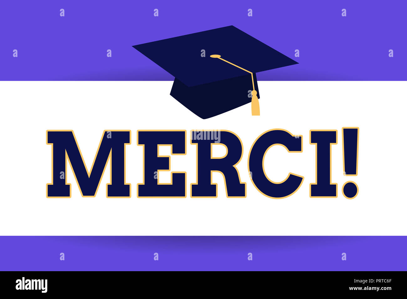 Text sign showing Merci. Conceptual photo defined as thank you in ...