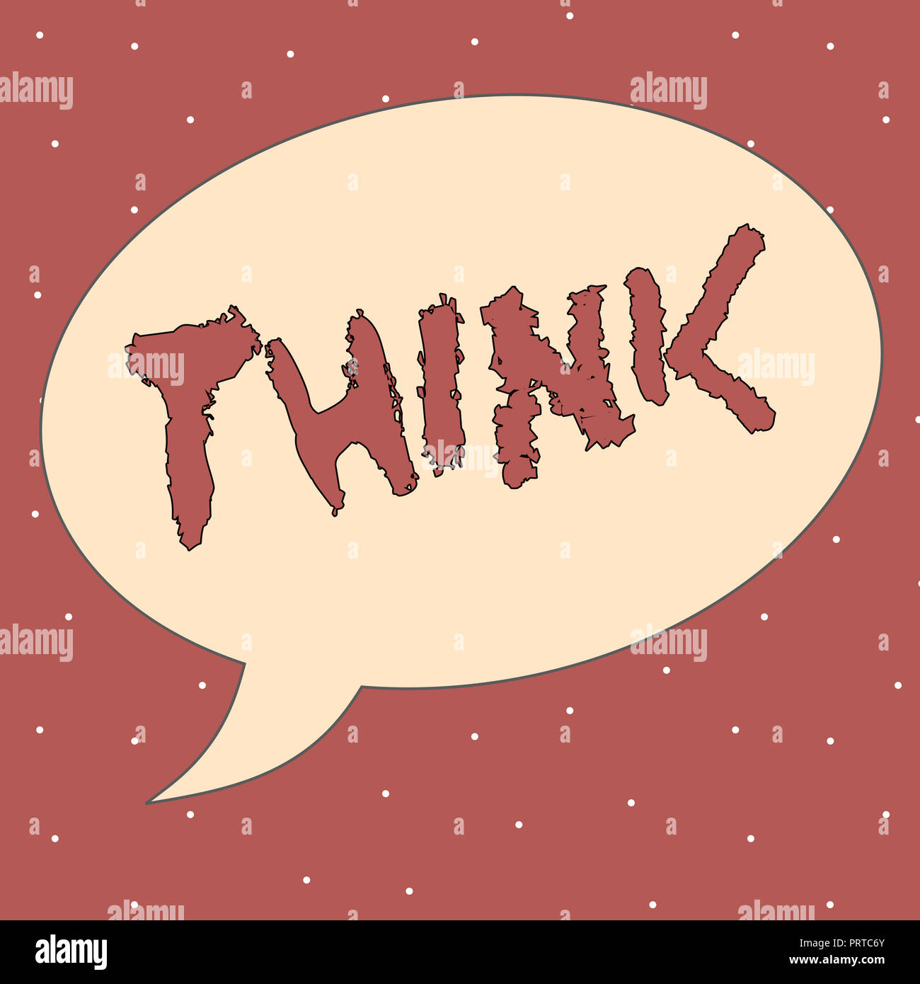 Conceptual hand writing showing Think. Business photo showcasing direct ...