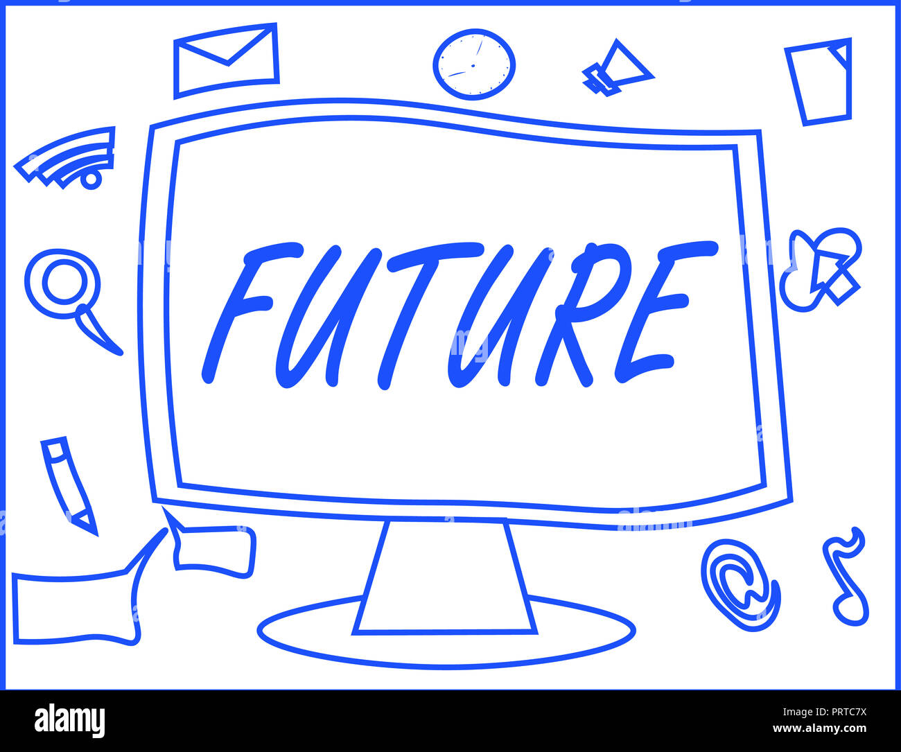 Handwriting text writing Future. Concept meaning period of time ...