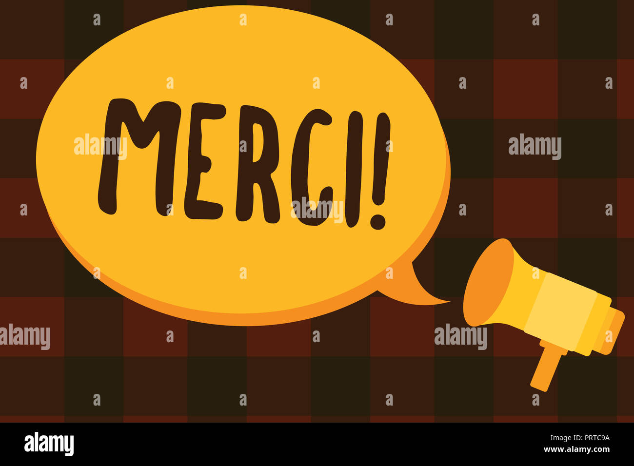 Text sign showing Merci. Conceptual photo defined as thank you in ...