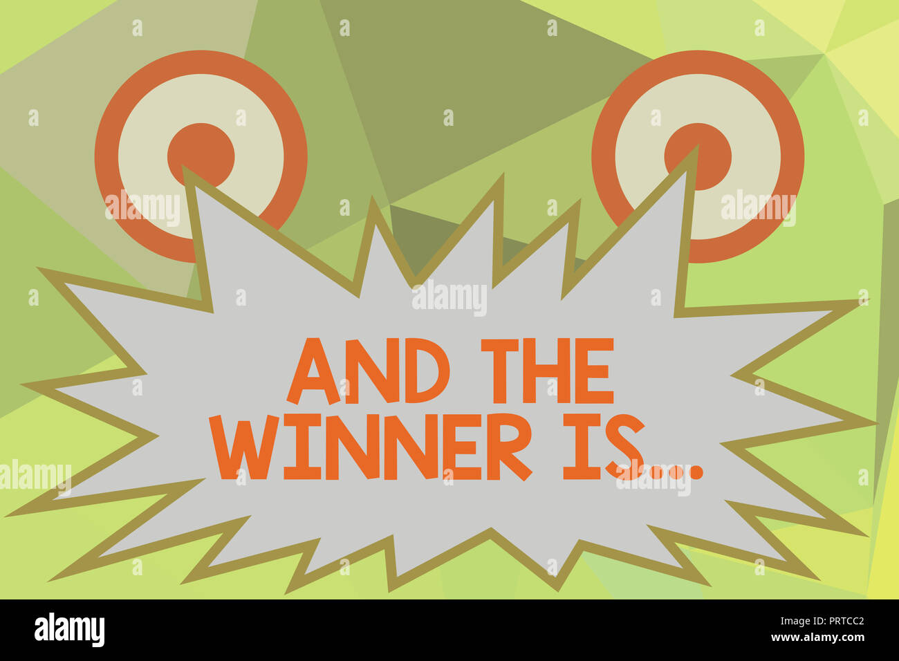 Writing note showing And The Winner Is.... Business photo showcasing ...