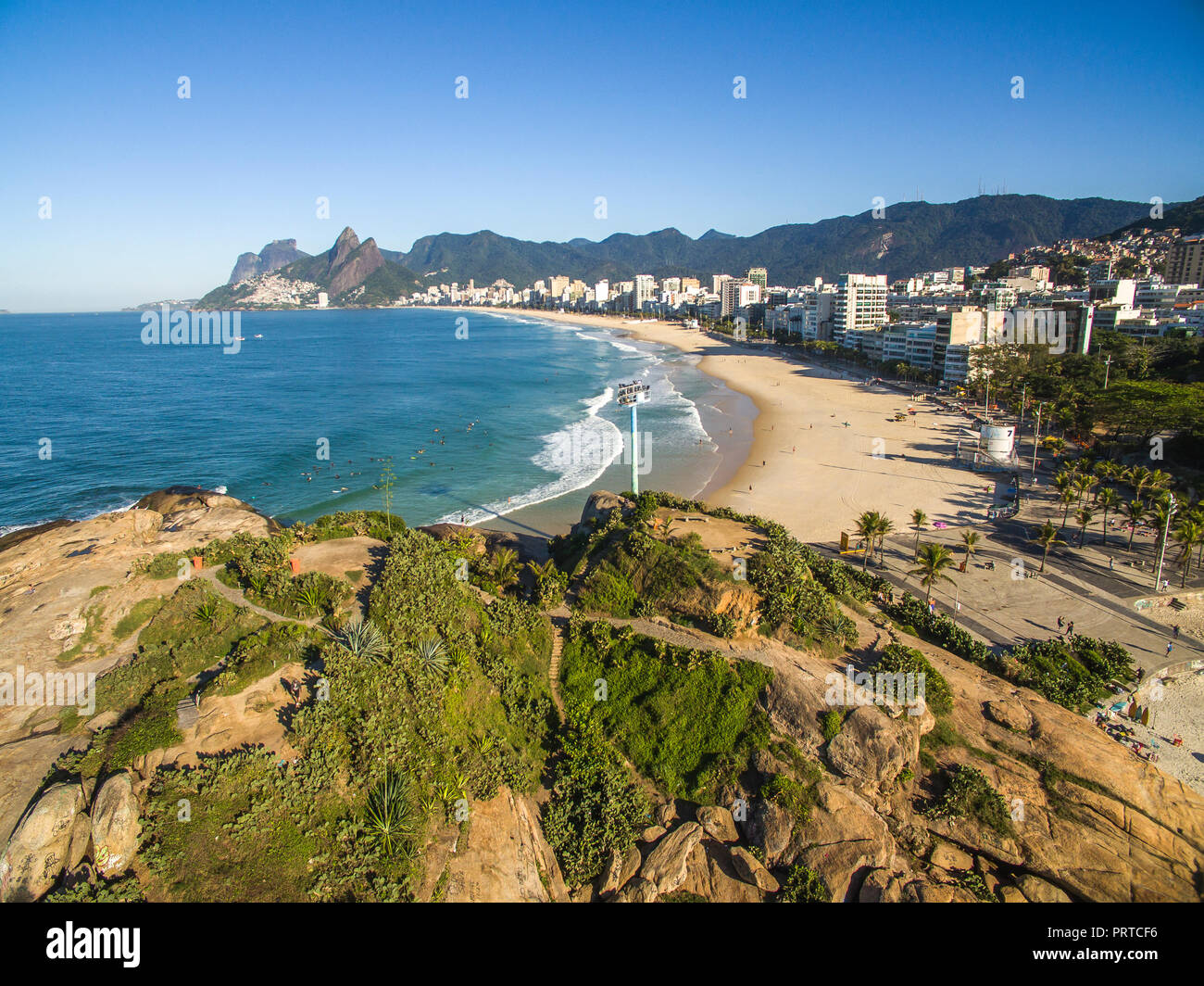 Arpoador Beach, Devil's Beach, Ipanema district of Rio de Janeiro ...
