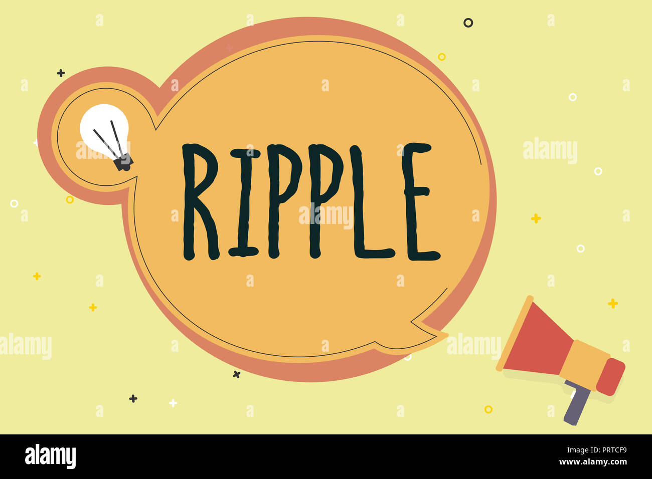 Handwriting text writing Ripple. Concept meaning small wave or series ...