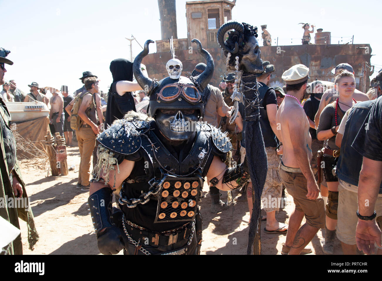 Edwards, CA/USA - September 2018: The annual Wasteland Weekend post ...