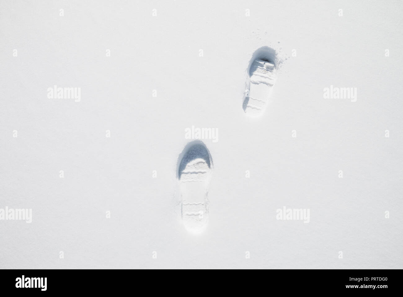 Boot prints in snow hi-res stock photography and images - Alamy