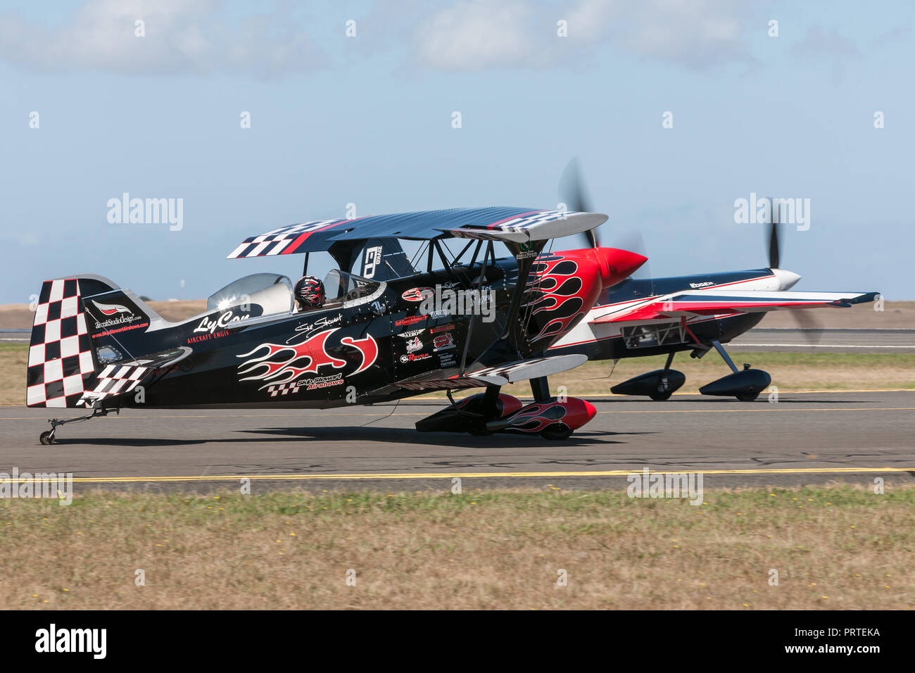 Skip Stewart flying his highly modified Pitts S-2S biplane Prometheus ...