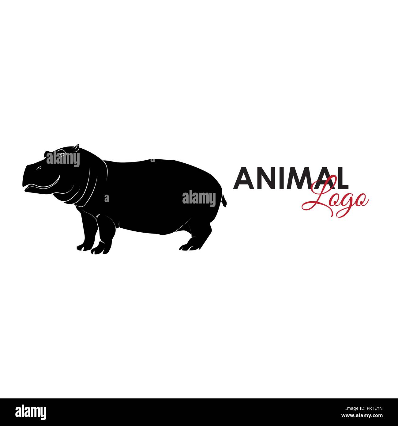 Hippopotamus logo hi-res stock photography and images - Alamy