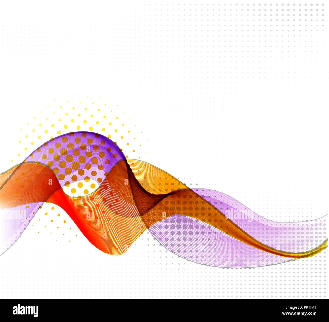 Abstract Vector Background With Smooth Color Wave Stock Vector Image