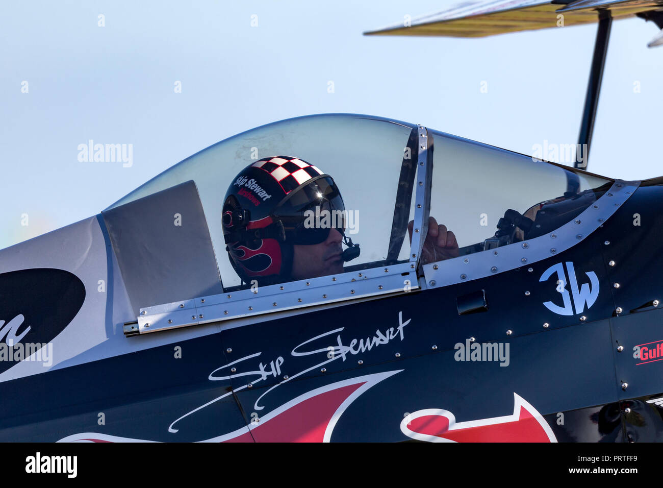 Skip Stewart flying his highly modified Pitts S-2S biplane Prometheus ...