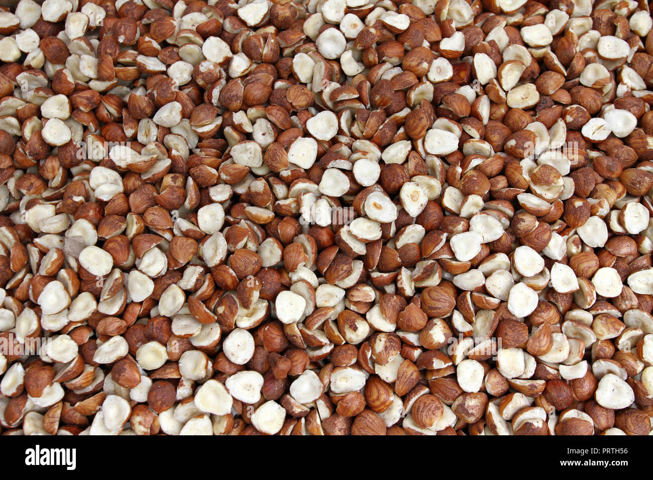Hazelnuts. Peeled hazelnuts background texture. Organic nuts pattern ...