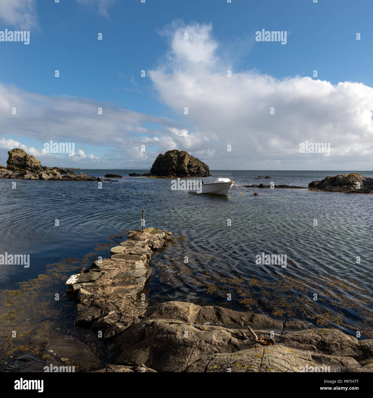 Swans Pool on The Ard near Port Ellen on The Hebridean Isle of Islay ...