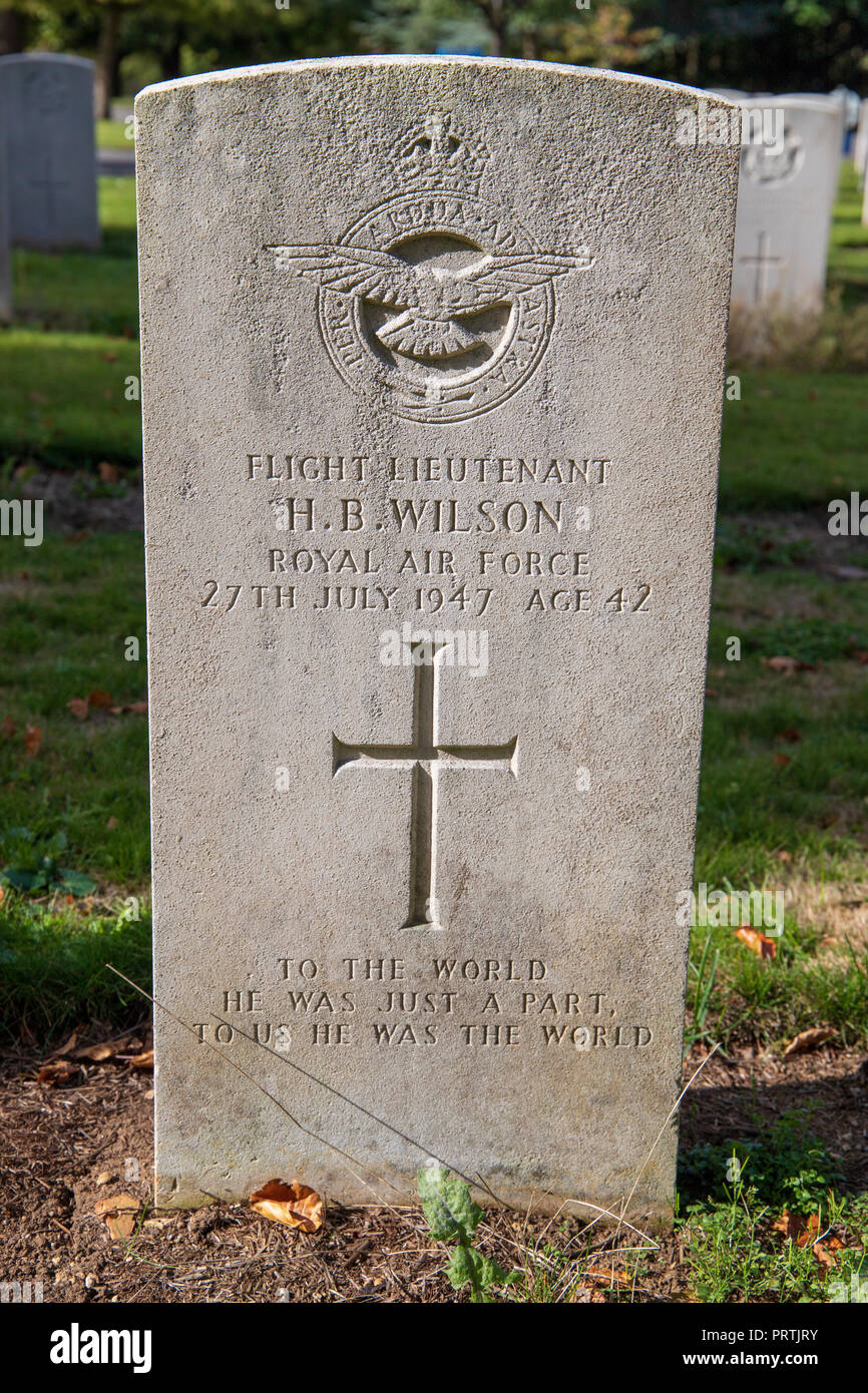 Commonwealth War Graves Commission Grave of Henry Baird Wilson of the ...