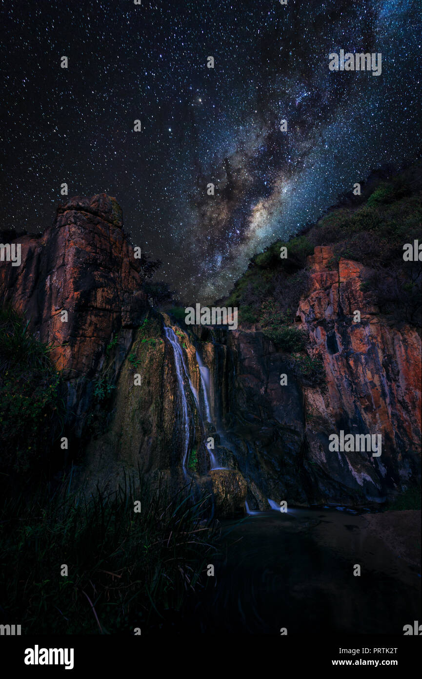 Quinninup Falls At Night Stock Photo - Alamy