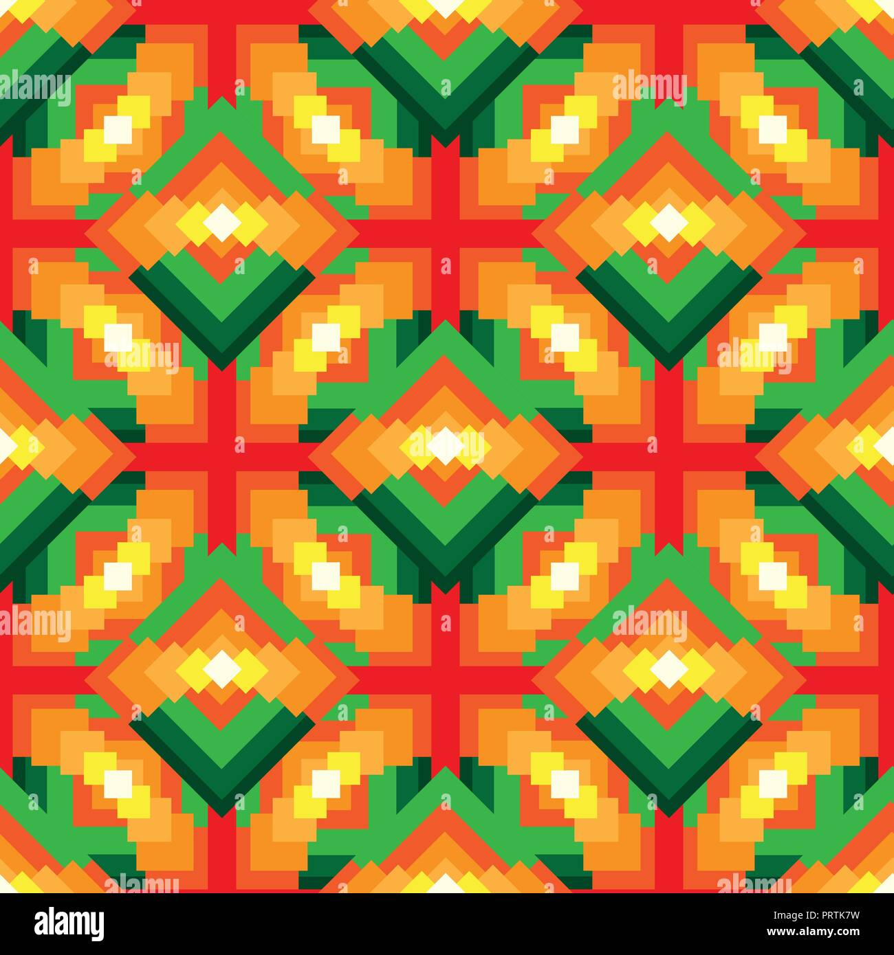 Abstract color geometric pattern. Quadratic abstract background Stock ...