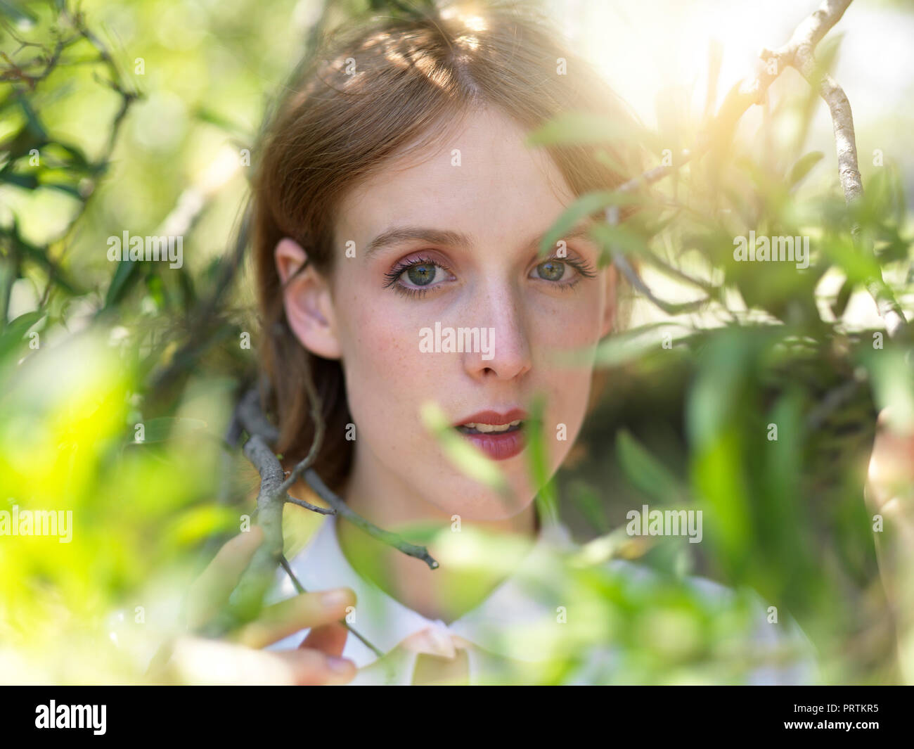 Woman in nature hi-res stock photography and images - Alamy