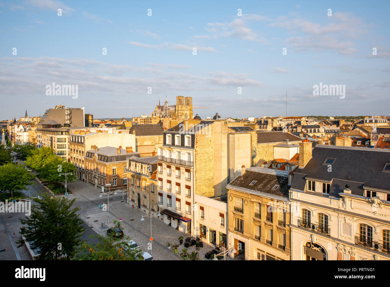 Aerial view city rheims hi-res stock photography and images - Alamy