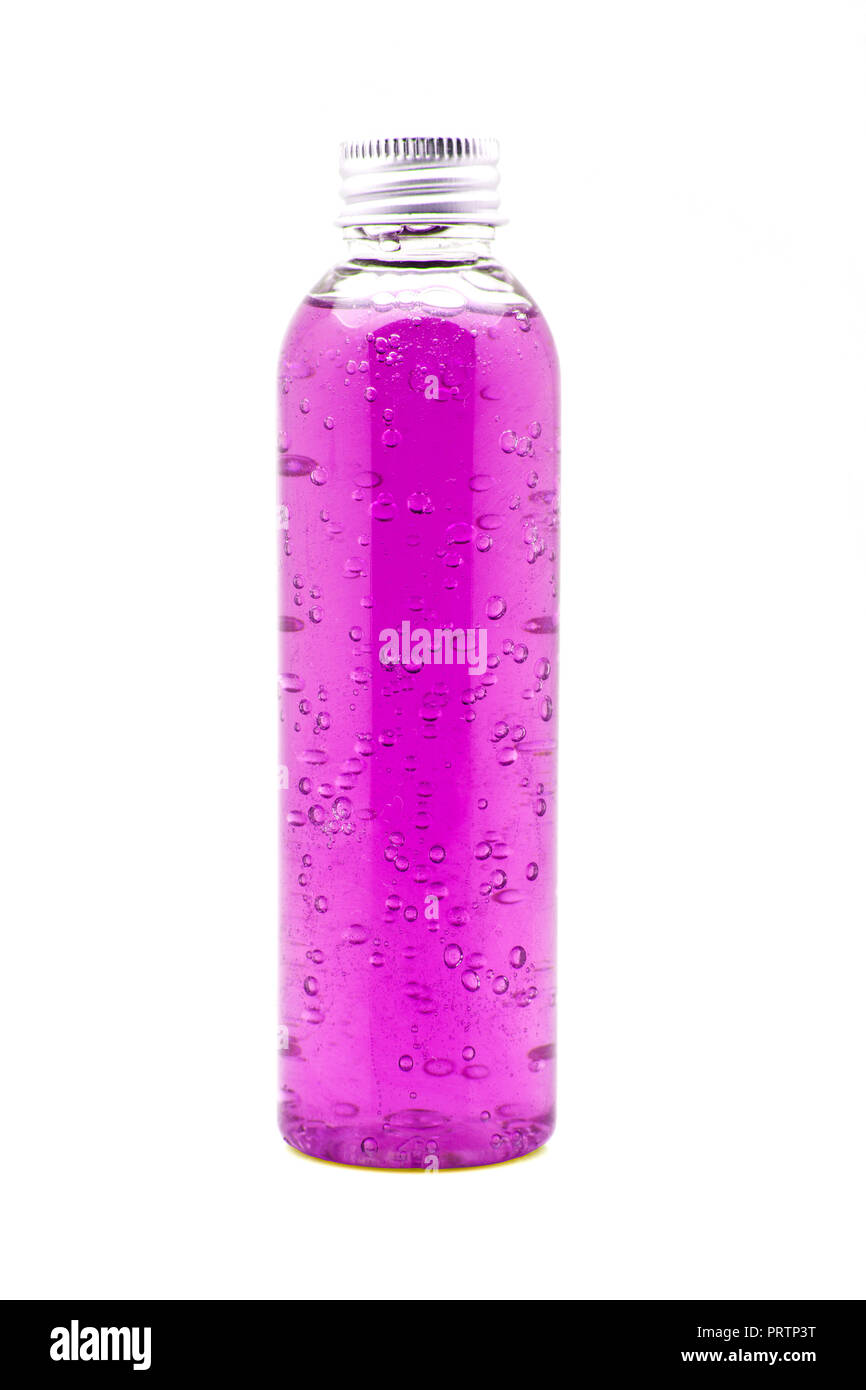 bottle of body oil on a white background Stock Photo - Alamy