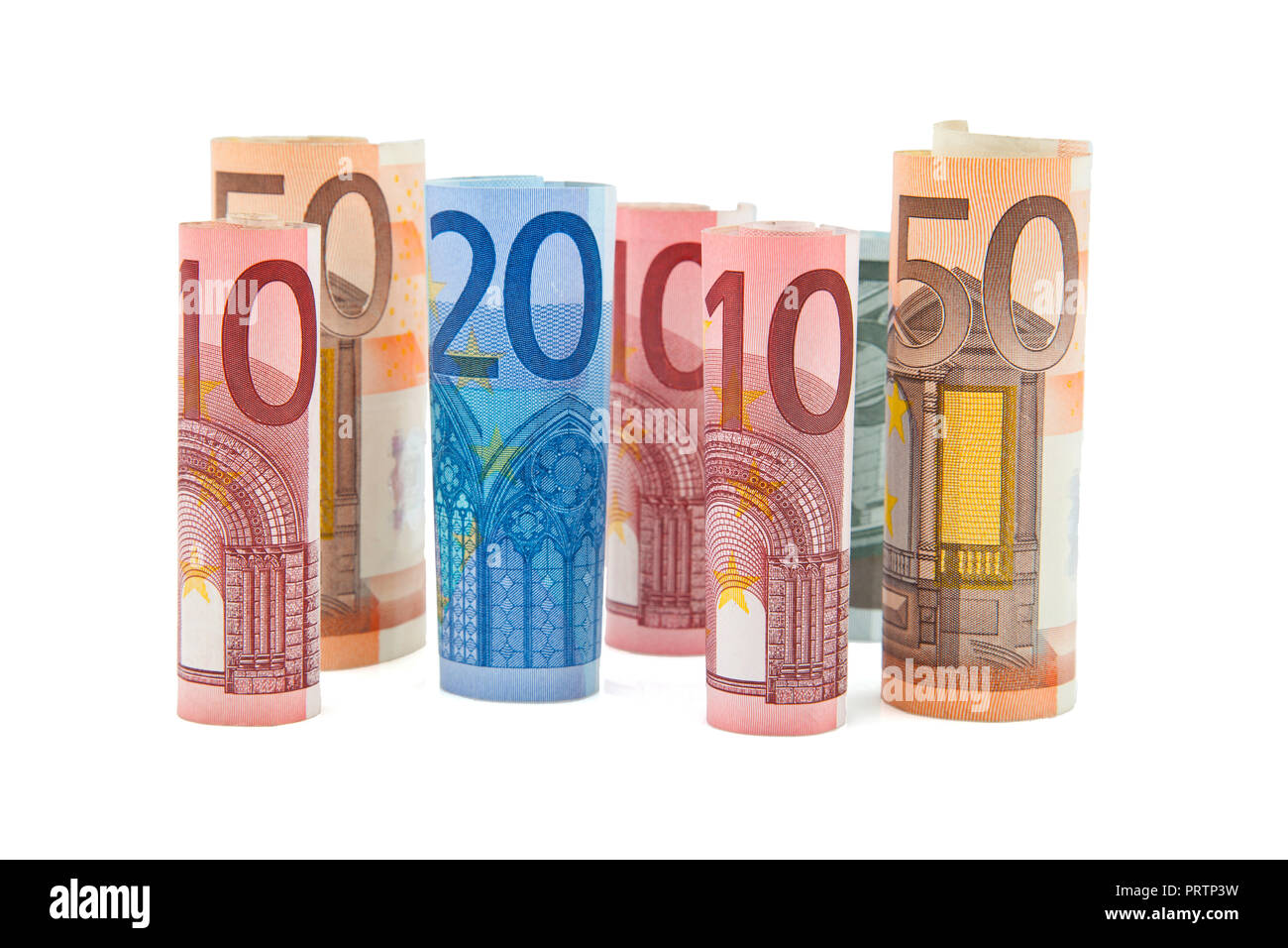 Euro banknotes of different value Stock Photo - Alamy