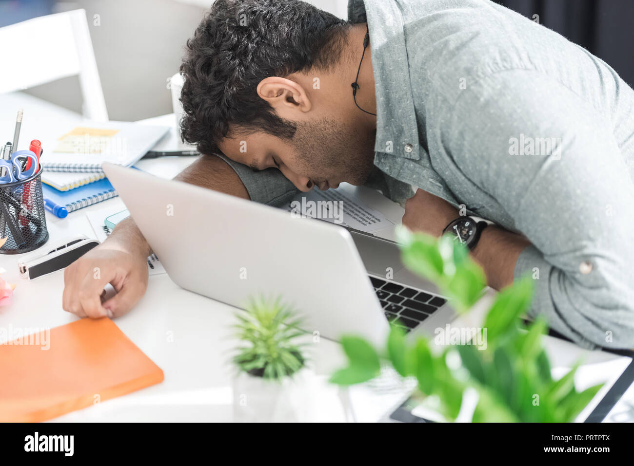 Professional man sleeping hi-res stock photography and images - Alamy