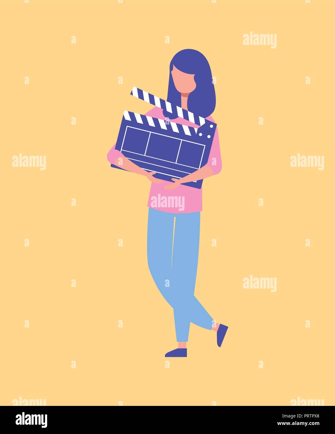 Female movie director Stock Vector Images - Alamy