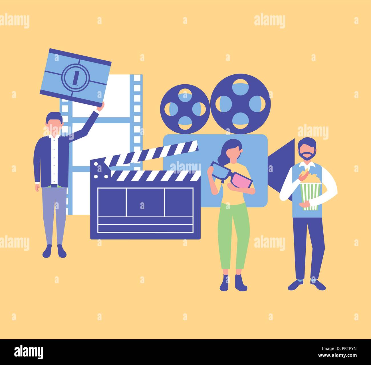 movie people production Stock Vector Image & Art - Alamy