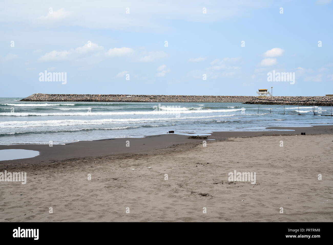 Ziba kenar beach, Caspian sea, Rasht, Gilan Province, Iran Stock Photo ...