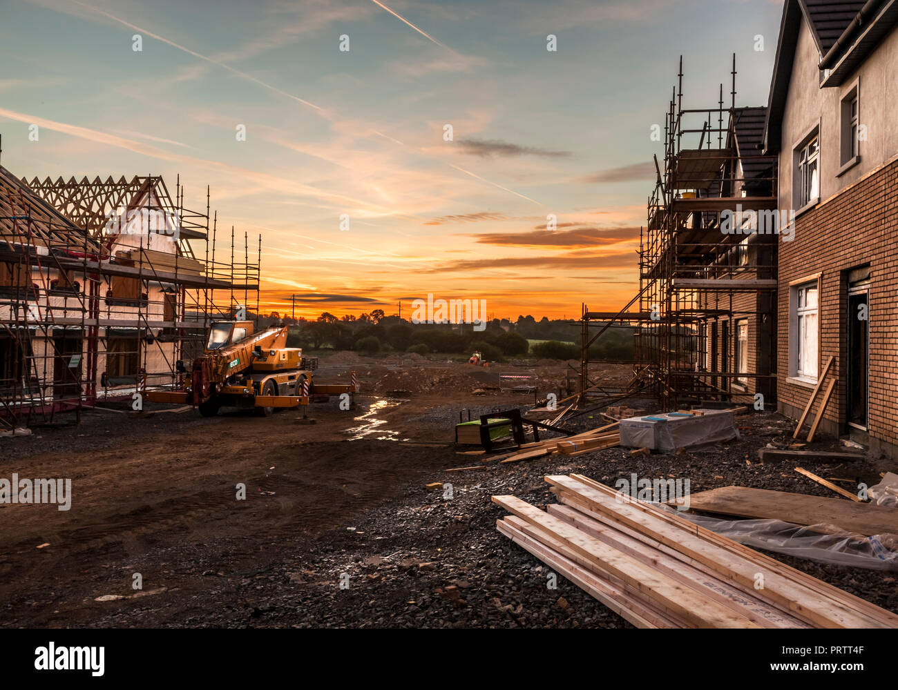 Brand new homes under construction hi-res stock photography and images ...