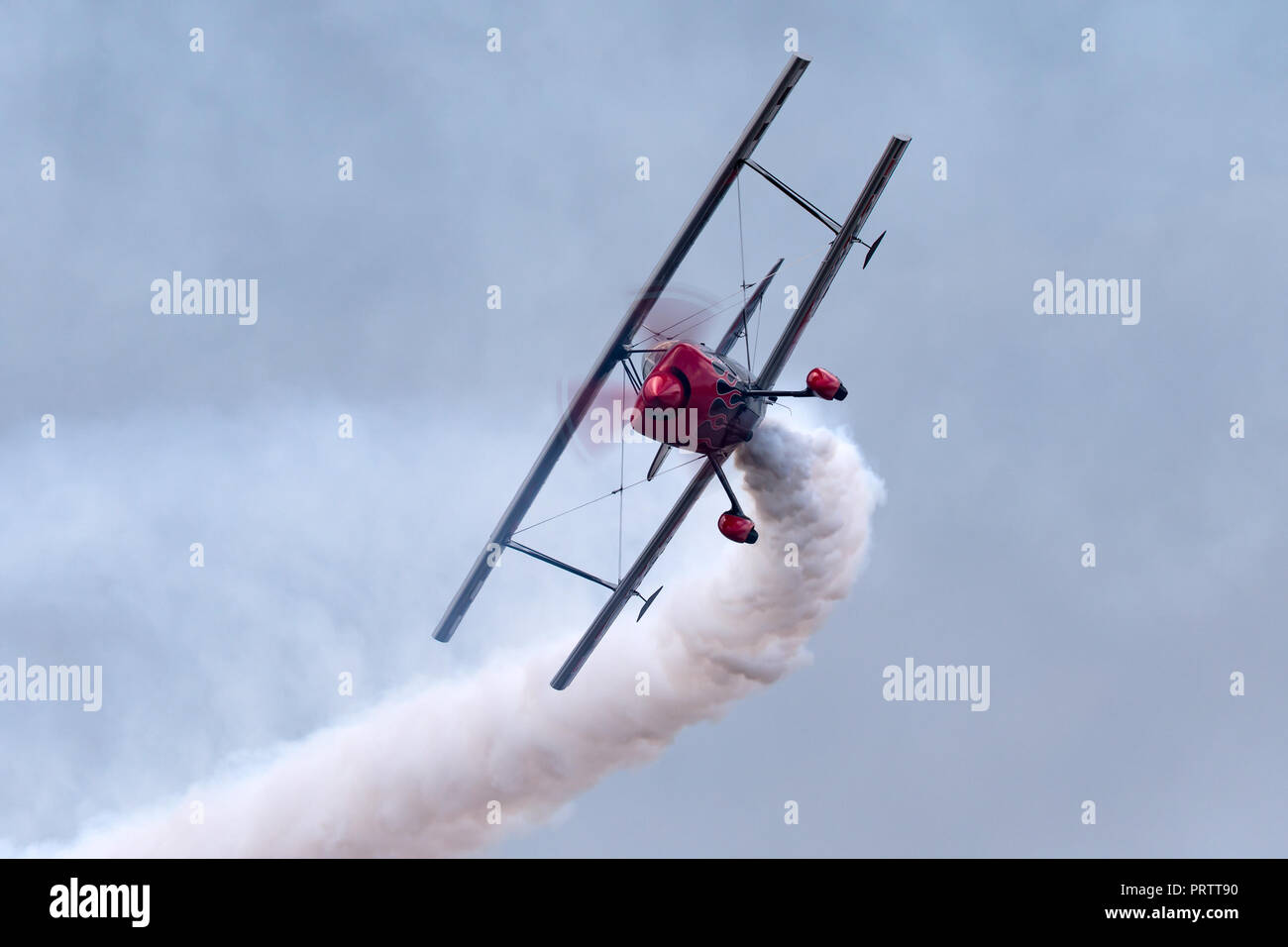 Skip Stewart flying his highly modified Pitts S-2S biplane Prometheus ...