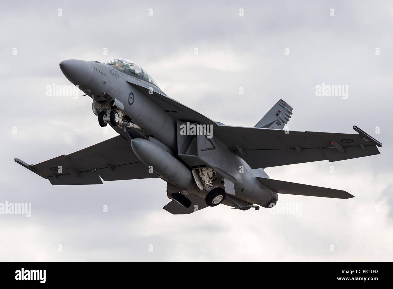 Royal Australian Air Force (RAAF) Boeing F/A-18F Super Hornet multirole ...