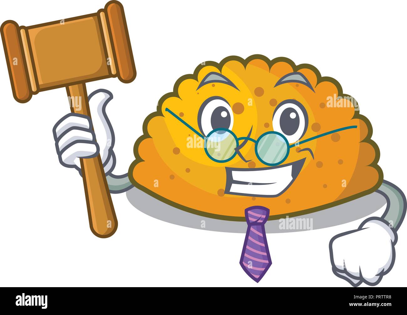 Judge homemade patties on the table cartoon Stock Vector Image & Art ...