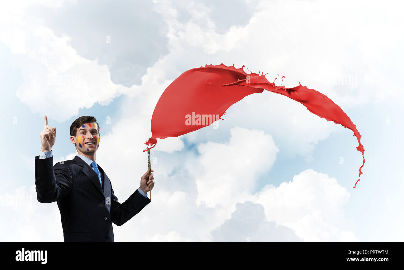 Business inspiration of young man Stock Photo - Alamy