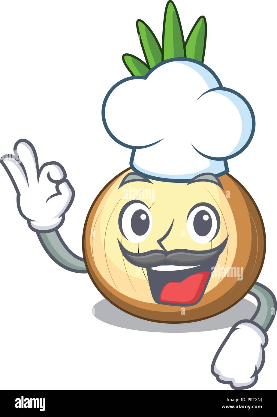 Chef yellow onions in the cartoon basket Stock Vector Image & Art - Alamy