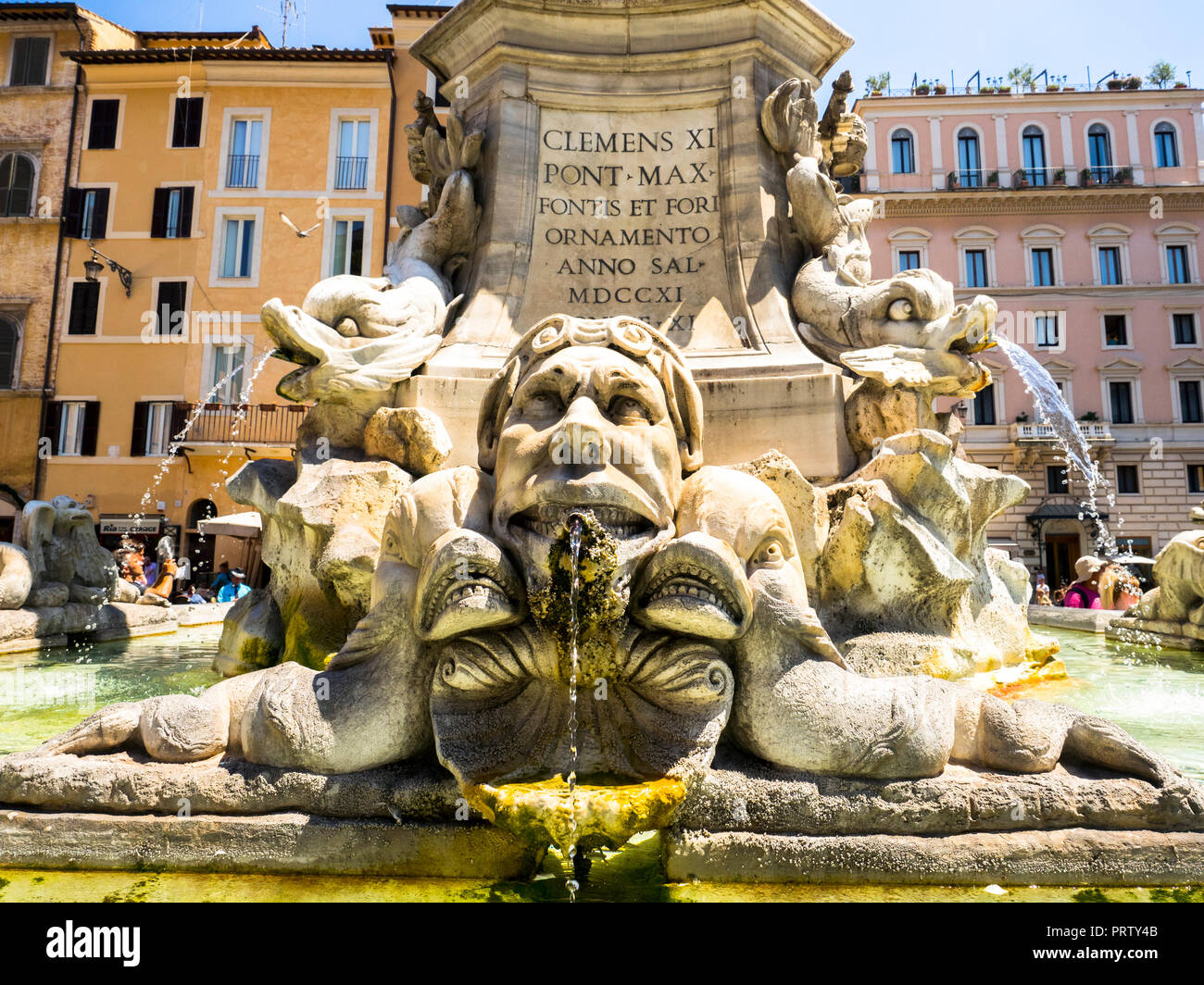 Fontana del Pantheon in piazza della Rotonda constructed by Giacomo ...
