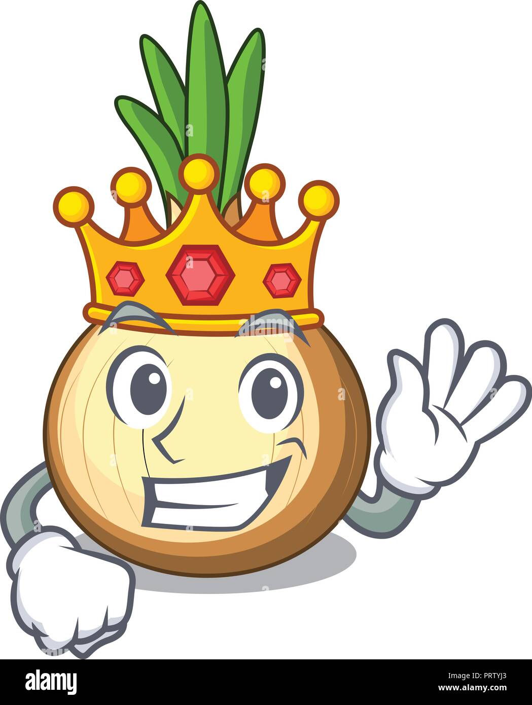 Onion king Stock Vector Images - Alamy