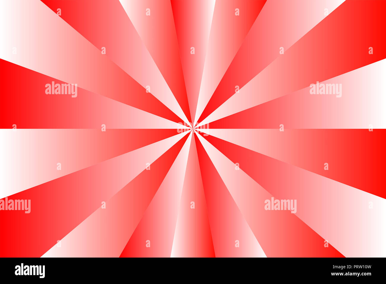 Abstract sunburst pattern, gradient red and white ray colors. Geometric ...